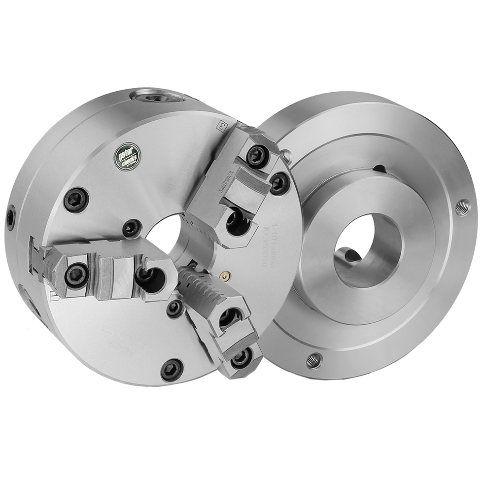 Chuck Kit for Haas HRT-A6 Series Rotary Tables, 3-Jaw, Adjustable, Ste | Gator Lathe Chucks