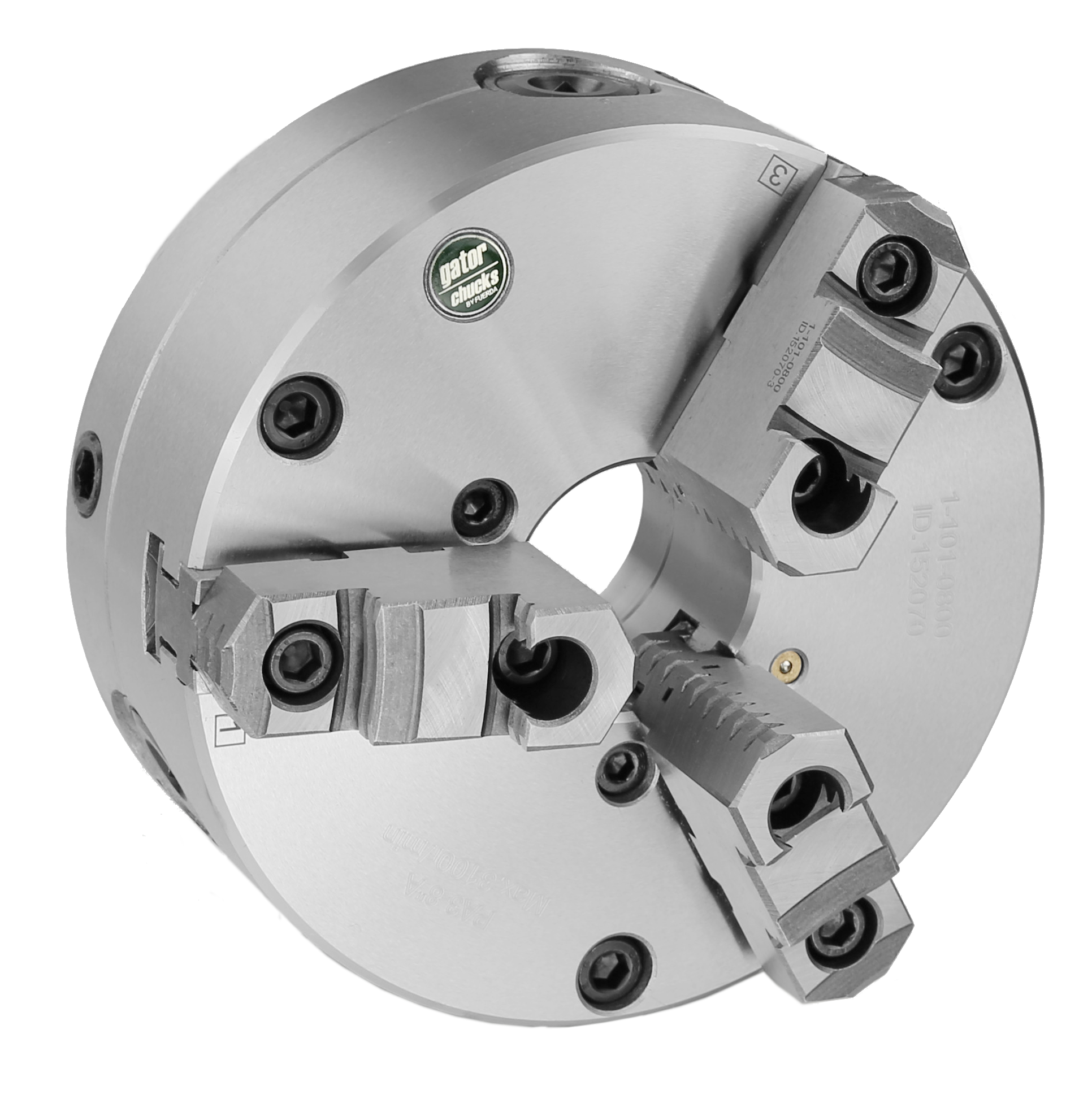 Chuck Kit for Rotary Tables, 3-Jaw, Adjustable, Steel Body, NO Centeri ...