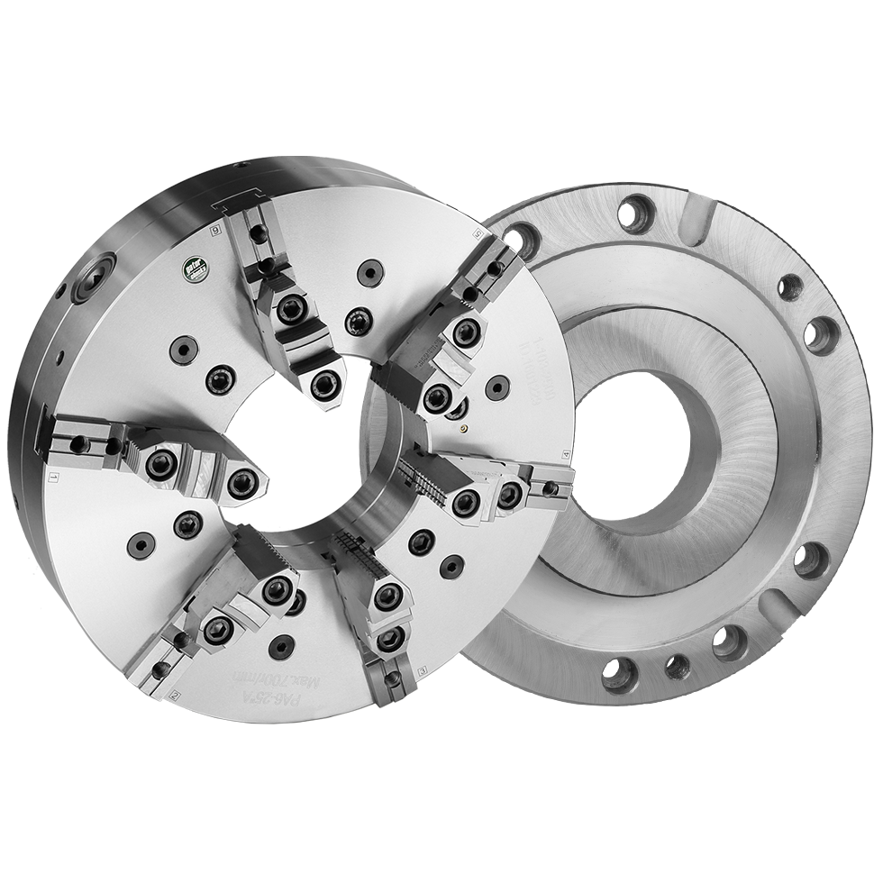 Chuck Kit for Rotary Tables, 6-Jaw, Adjustable, Steel Body, NO Centeri ...