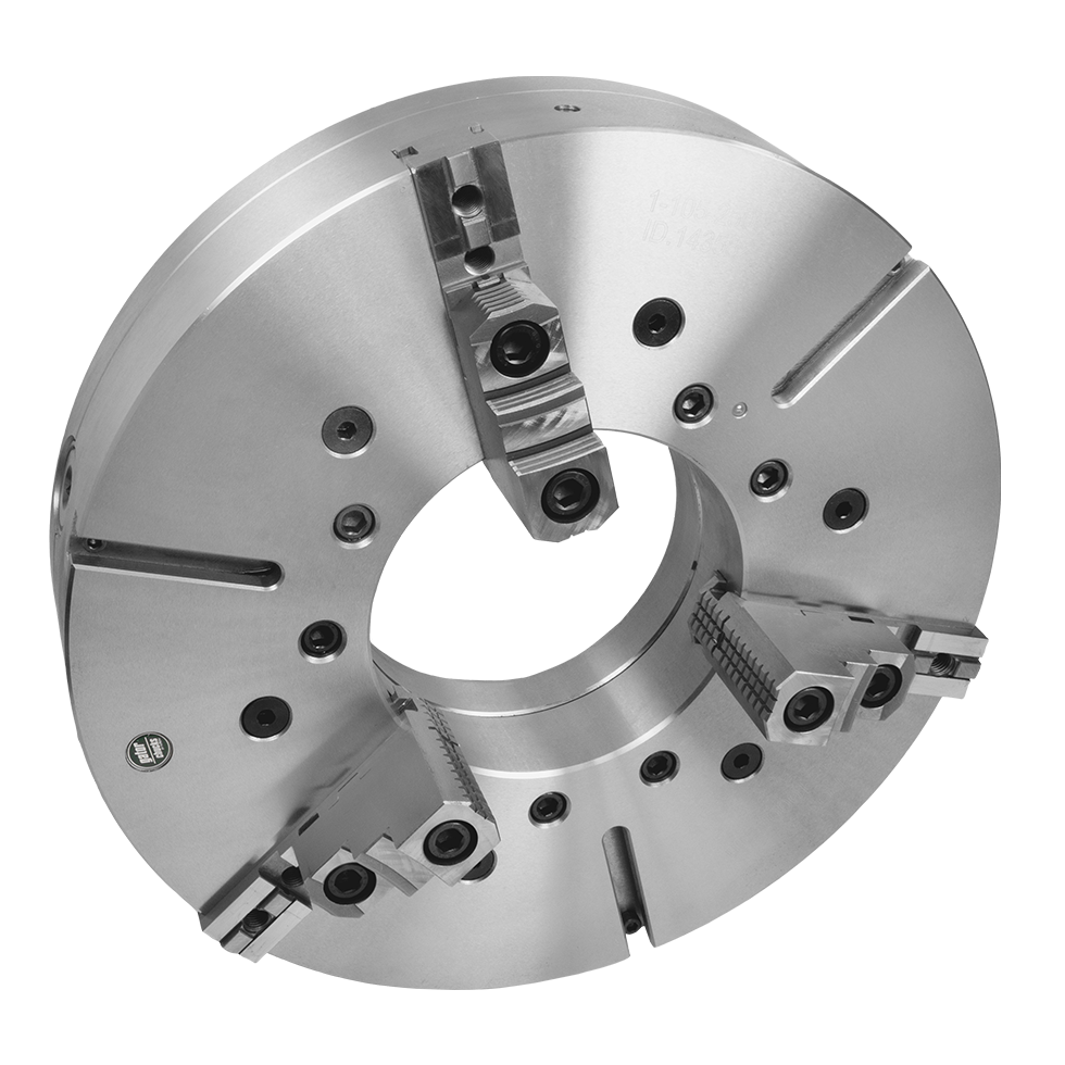 3-Jaw Scroll Chuck, 20" Steel Body, Plain Back, 2 PC Hard Rev. Jaws ...