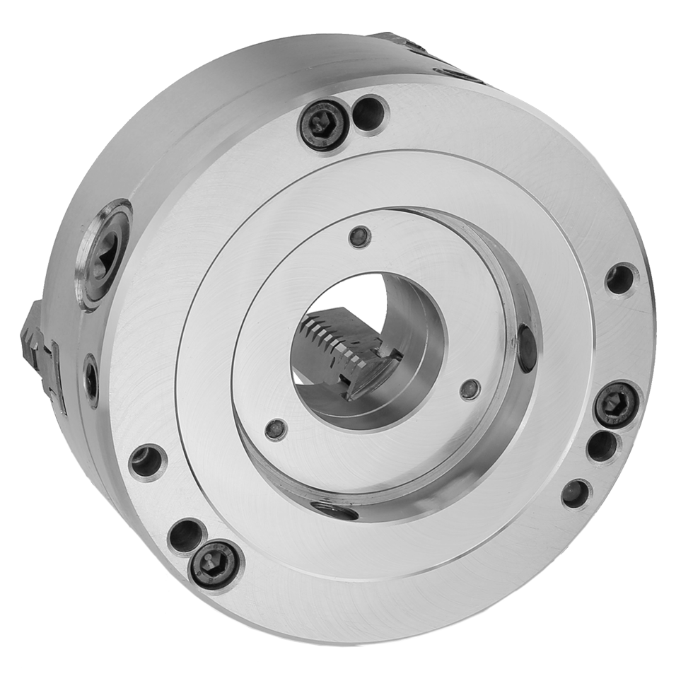 3-Jaw Adjustable Scroll Chuck 10" Cast-Iron Body, 2 PC Hard Rev. Jaws ...