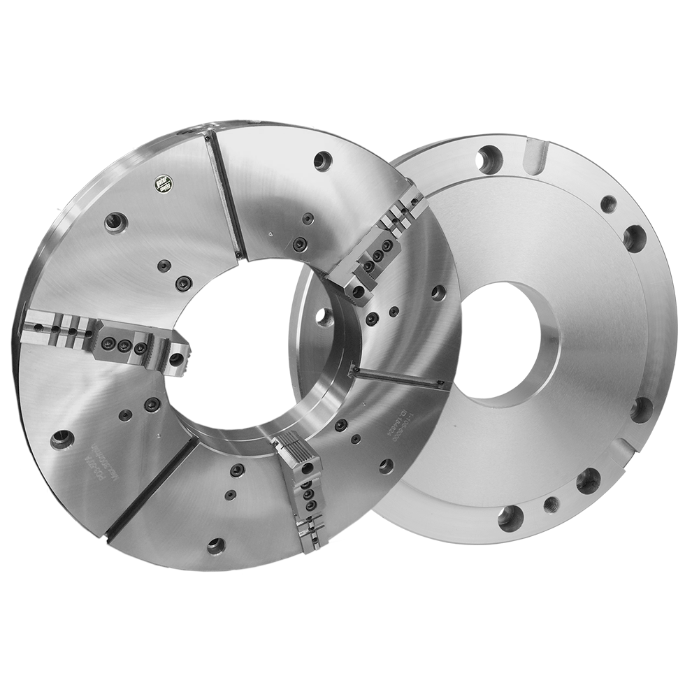 Chuck Kit for Rotary Tables, 3-Jaw, Scroll, Cast Iron Body, NO Centeri ...